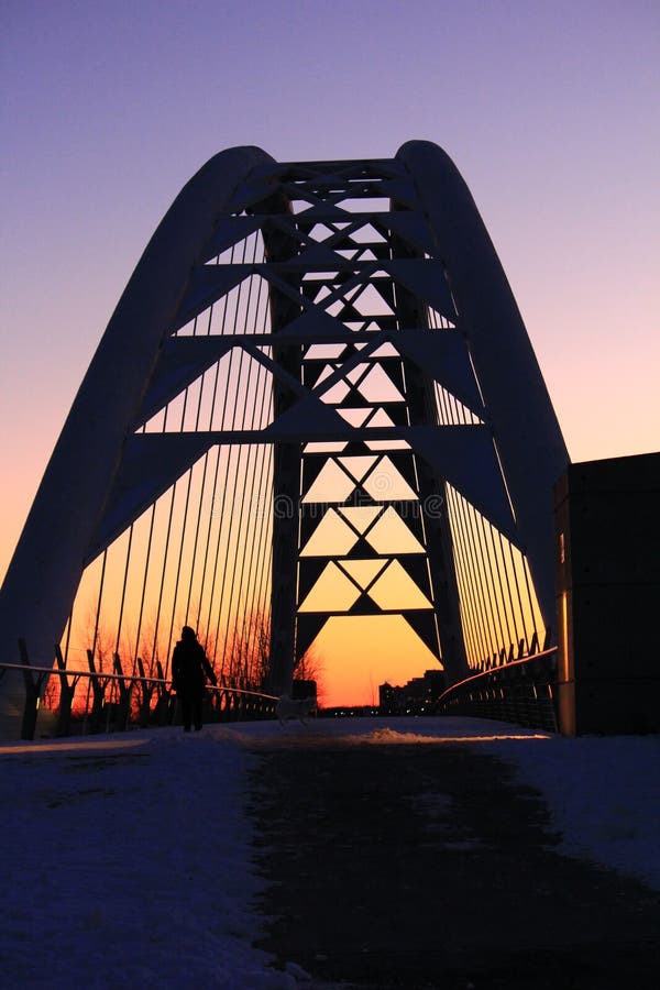 Iron bridge stock image. Image of iron, toronto, purplesky - 62761525