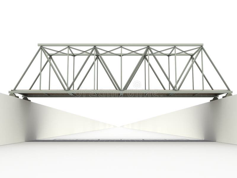 Iron bridge stock illustration. Illustration of ocean - 18490296