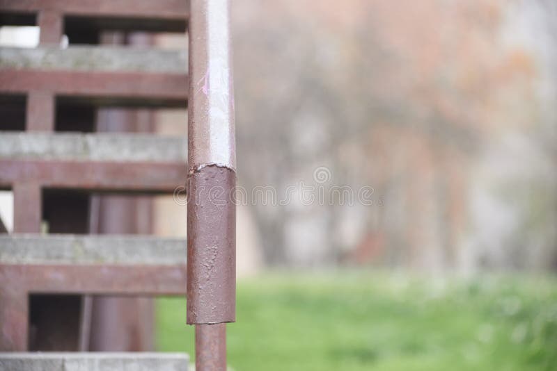 Iron Pipe Outdoor Hand Railing Stairs Stock Photos - Free & Royalty ...