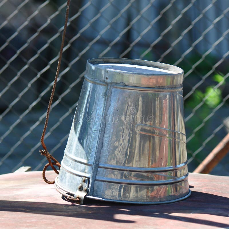 Iron bucket stock photo. Image of macro, retro, water - 114877278
