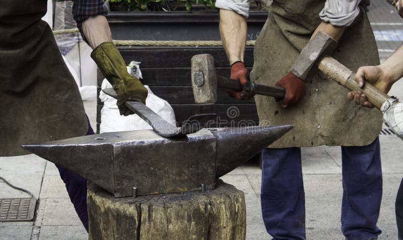Iron burning forge stock image. Image of handwork, equipment - 92454213