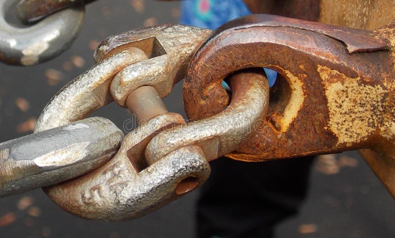 Iron cable coupling stock image. Image of heavy, locks - 196786765