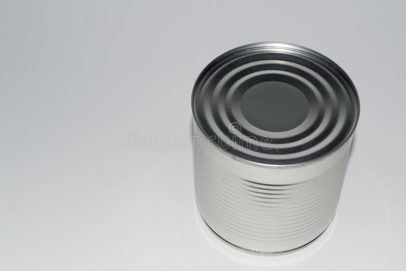 Iron Can for Canned Food Top View Stock Photo - Image of canned, macro ...