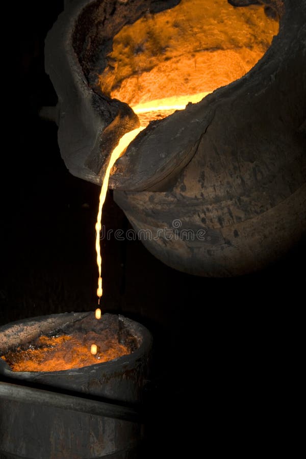 Iron Casting stock image. Image of furnace, filling, steel - 8941039