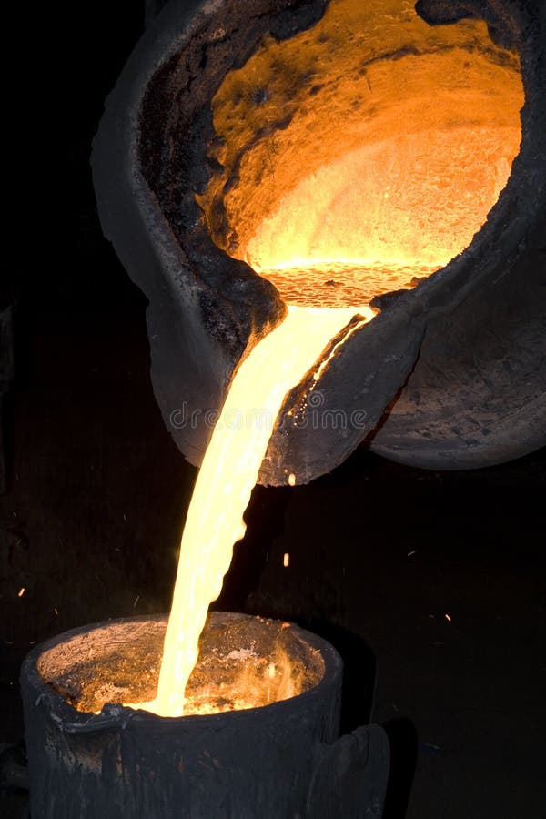 Iron Casting stock photo. Image of melting, ladle, furnace - 8941048