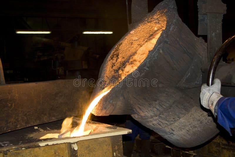 Rows of Castings in Factory Stock Photo - Image of interior, shelved ...