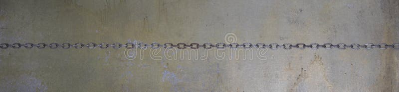 Iron Chain on Concrete Wall Stock Photo - Image of detail, rings: 335299982