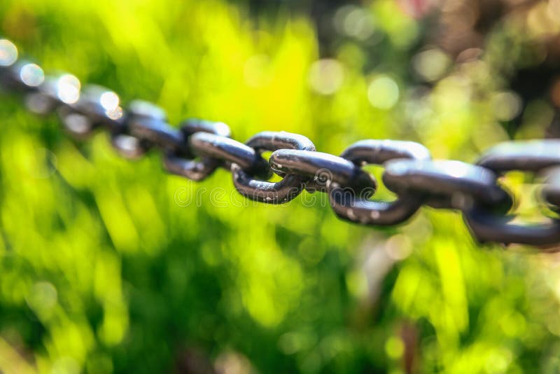 Iron chain links stock image. Image of circle, linked - 105082509