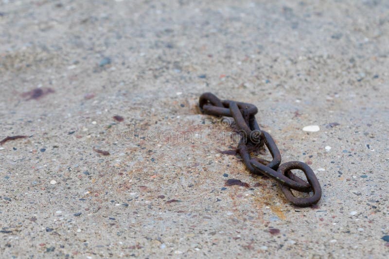 Iron Chain Lying on a Sandy Beach Stock Photo - Image of chain, beach ...