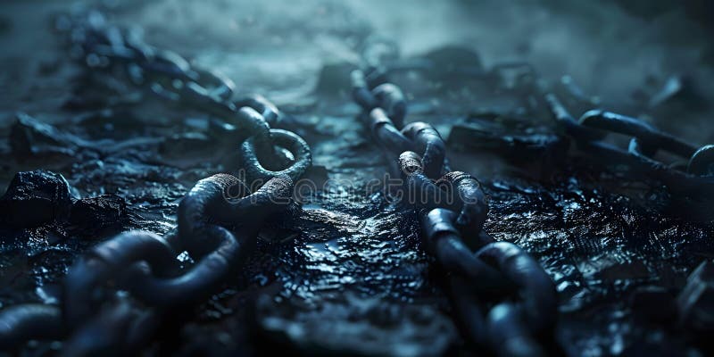 Iron chains close-up stock image. Image of closeup, concept - 323527977