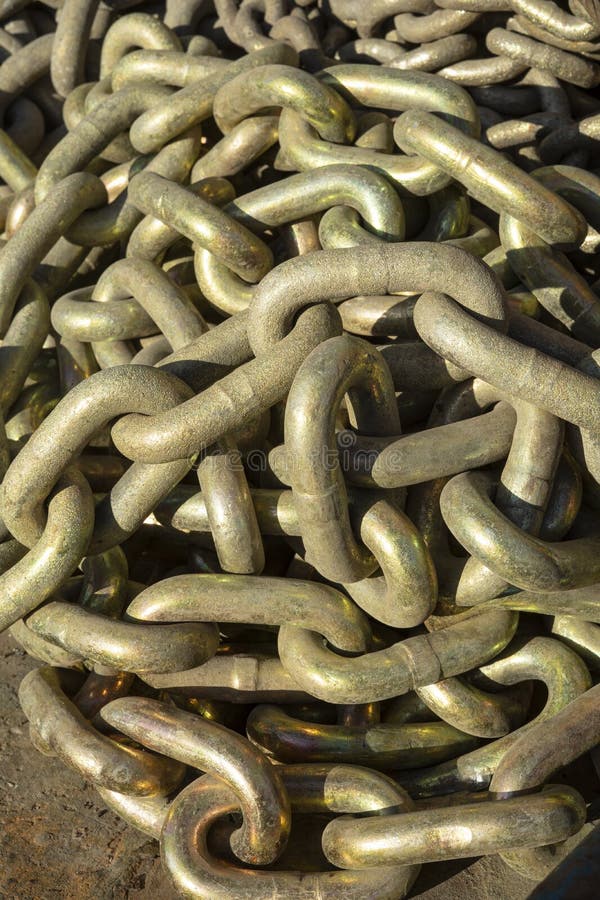 Iron chains stock photo. Image of chain, links, industrial - 207622060