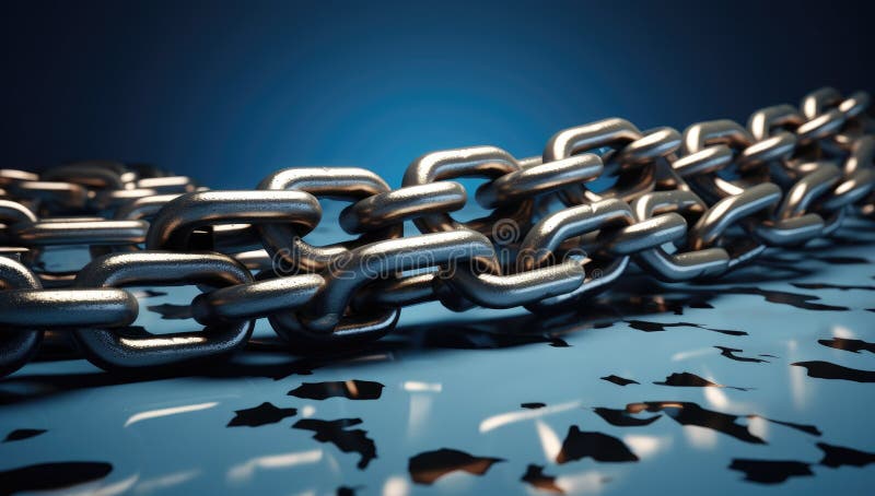 Iron Chains . Steel Chains . Broken Chain Stock Illustration ...