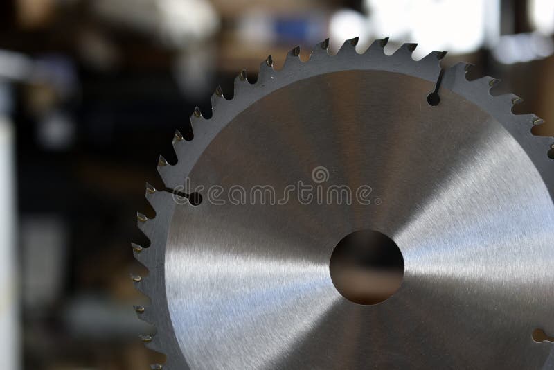 Iron Circular Saw Disk Close-up in the Garage Stock Photo - Image of ...