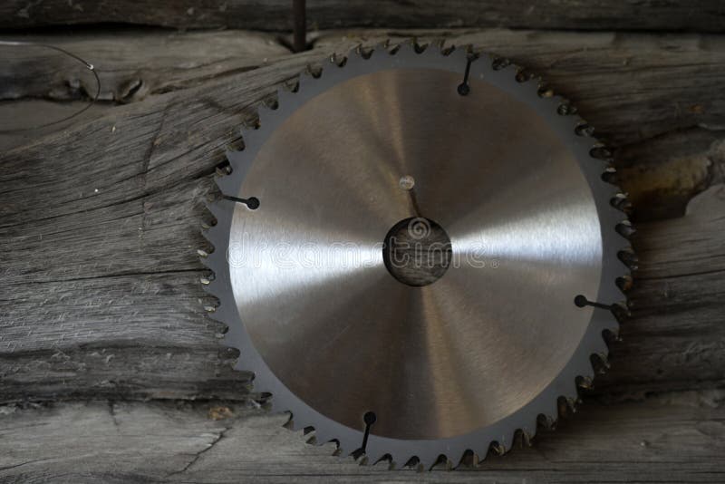 Iron Circular Saw Disk Close-up in the Garage Stock Image - Image of ...