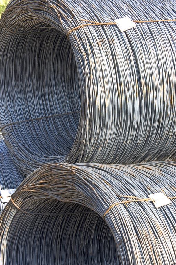 Iron in coils stock image. Image of material, curve, wire - 57104207
