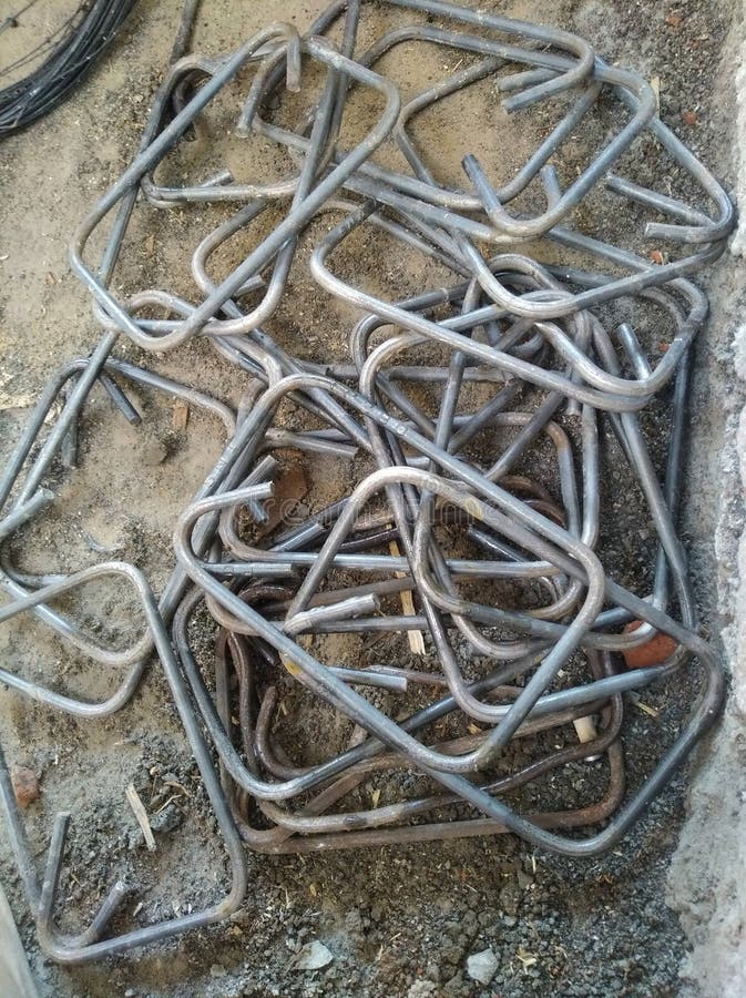 Iron Collumn Cast for House Construction Stock Image - Image of fence ...