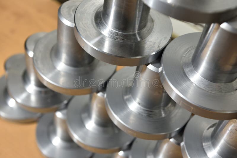 Iron Component Group at Valve Manufacturing Plant. Retractable Valve ...