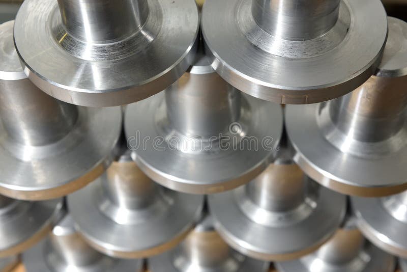 Iron Component Group at Valve Manufacturing Plant. Retractable Valve ...