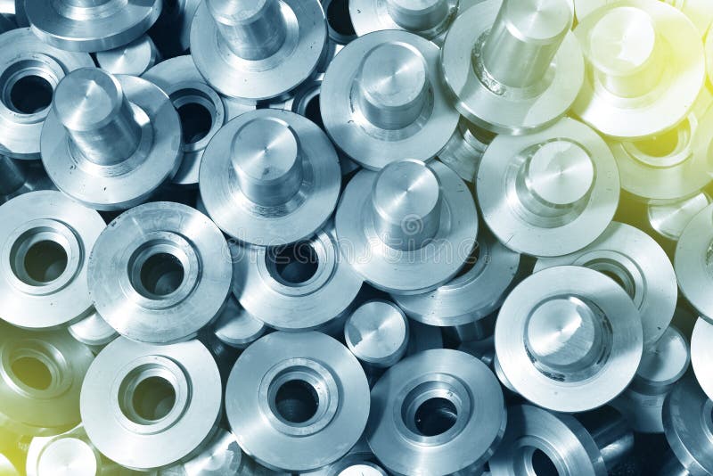 Iron Component Group at Valve Manufacturing Plant. Retractable Valve ...