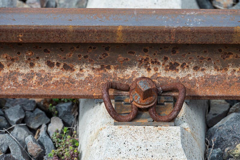Iron Connection Apparatus Connecting the Rail To the Sleeper on the ...