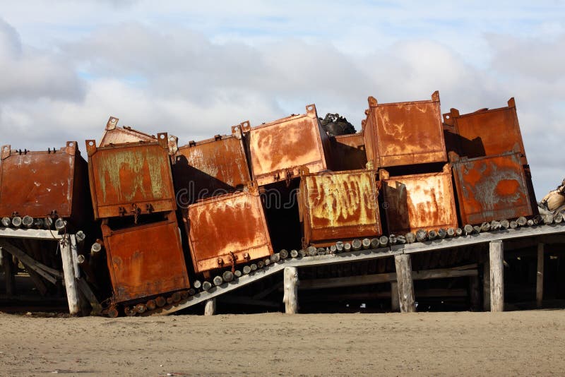 Iron containers stock image. Image of broken, heavy, russia - 15523097