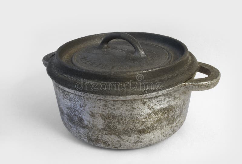 Iron cooking pot stock image. Image of steel, cooking - 13816693