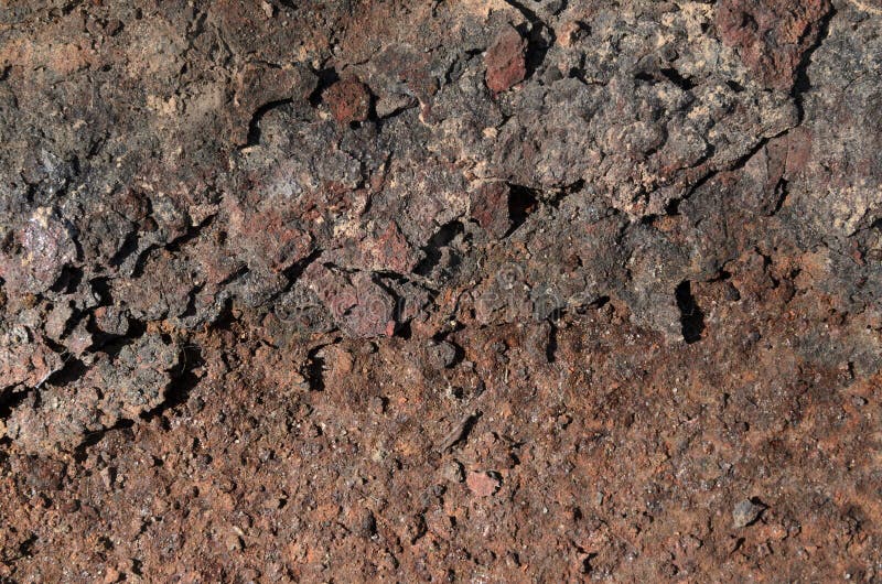 Iron is Covered with Crust of Rust Stock Photo - Image of abstract ...