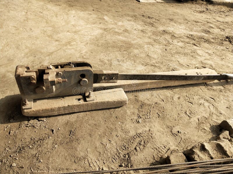 It is a iron cut machine stock photo. Image of project - 167322234