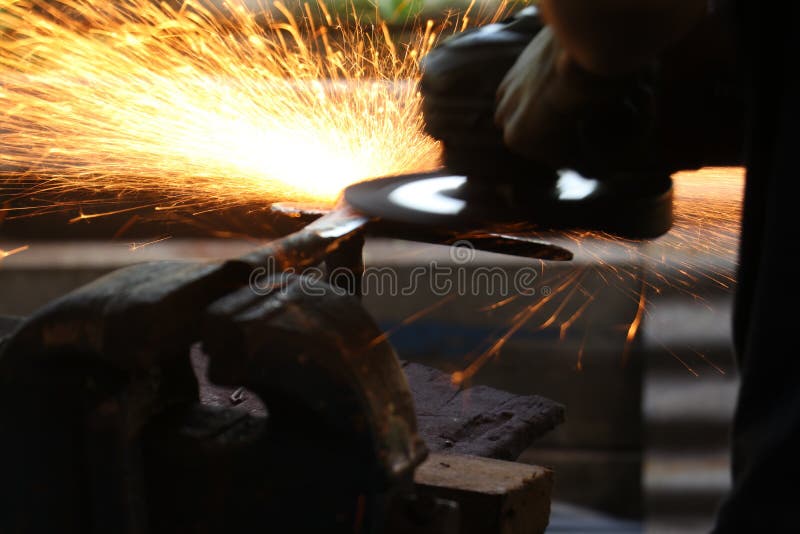 Steel fillet stock photo. Image of heat, welding, welder - 102075418