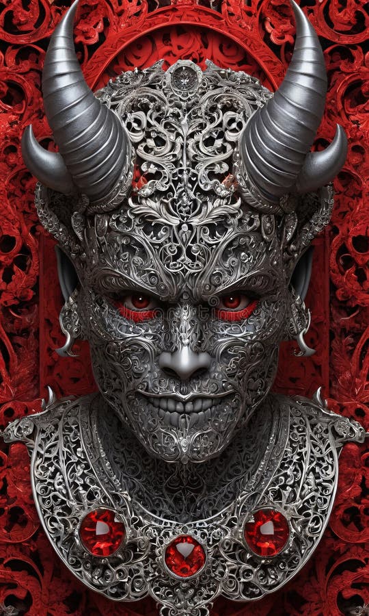 Iron Devil Robot. Artificial Intelligence. Stock Image - Image of ...