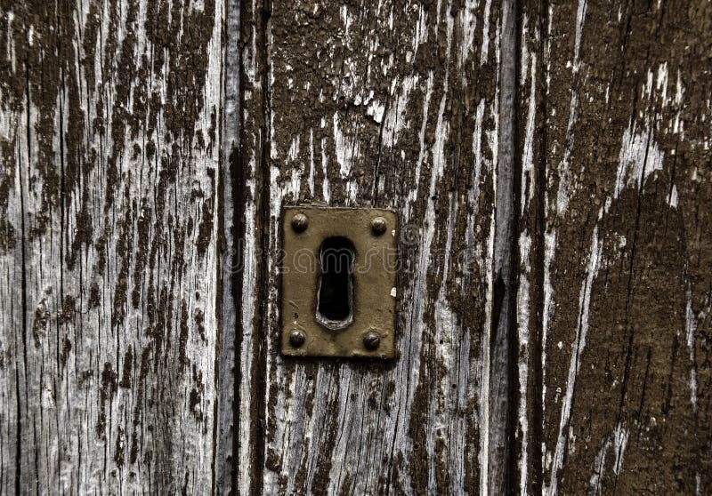 Iron door lock stock image. Image of doorway, mystery - 242742311