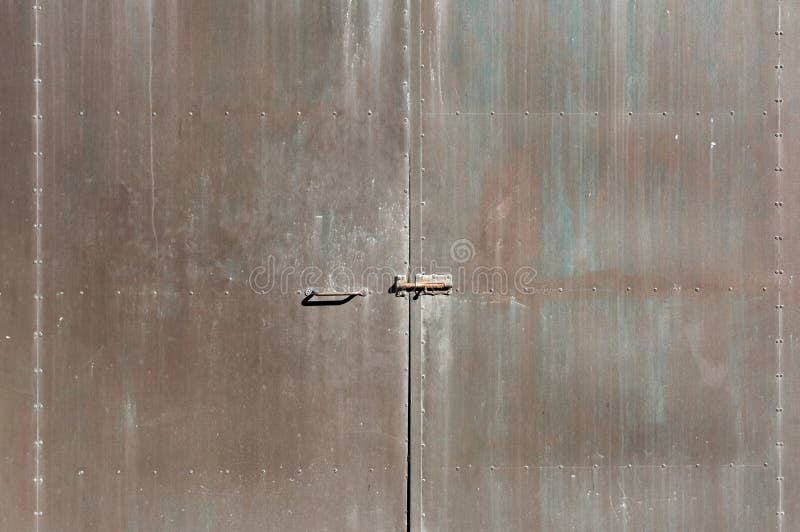 Iron Door Texture Rust with Red Blue Brown Colors Plates Glued with ...