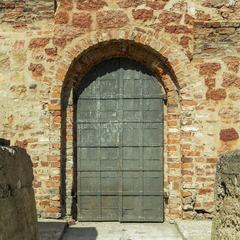 Iron Double-leaf Gates in the Medieval Style Stock Photo - Image of ...