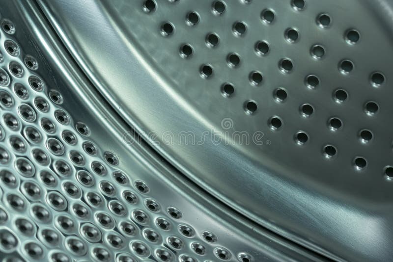 Iron Drum of Washing Machine Close Up Stock Photo - Image of convenient ...