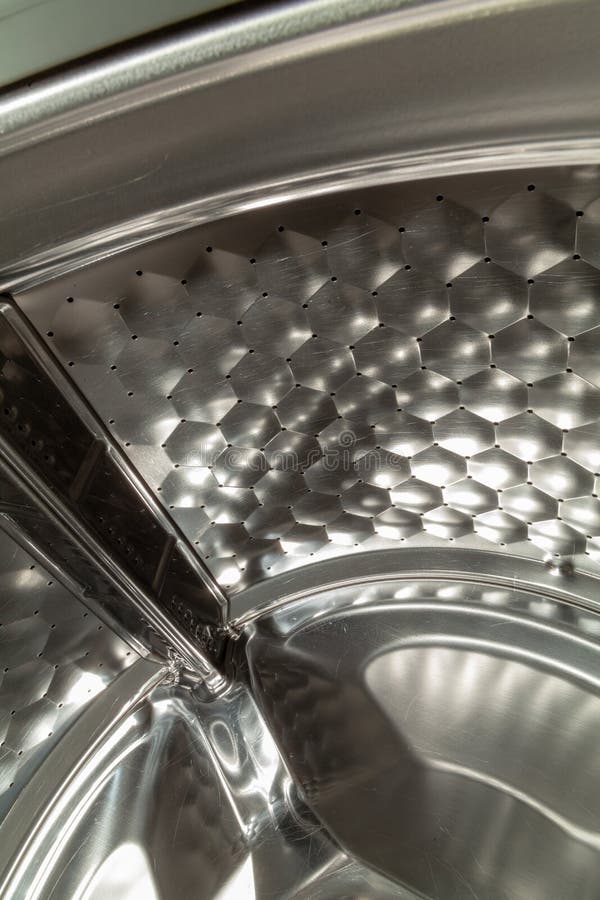 Iron Drum of Washing Machine Close Up Stock Image - Image of iron ...