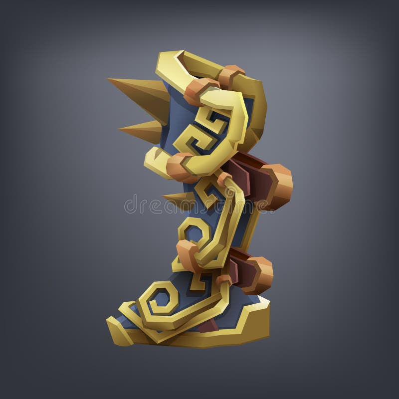 Iron Fantasy Armor Boots for Game or Cards. Stock Vector - Illustration ...