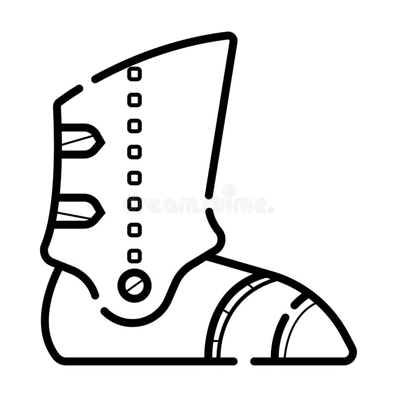 Iron fantasy armor boots stock illustration. Illustration of battle ...