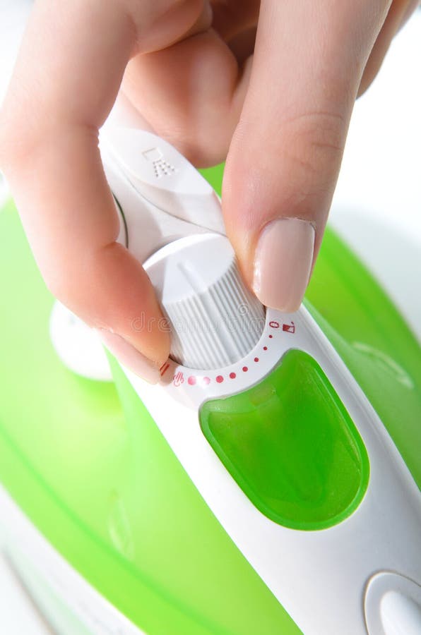 Iron. stock image. Image of adult, female, hand, cleaning - 49266233
