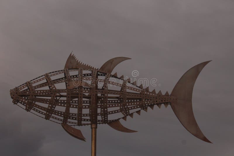 The Iron Fish is a Door Knocker Stock Image - Image of balcony, column ...