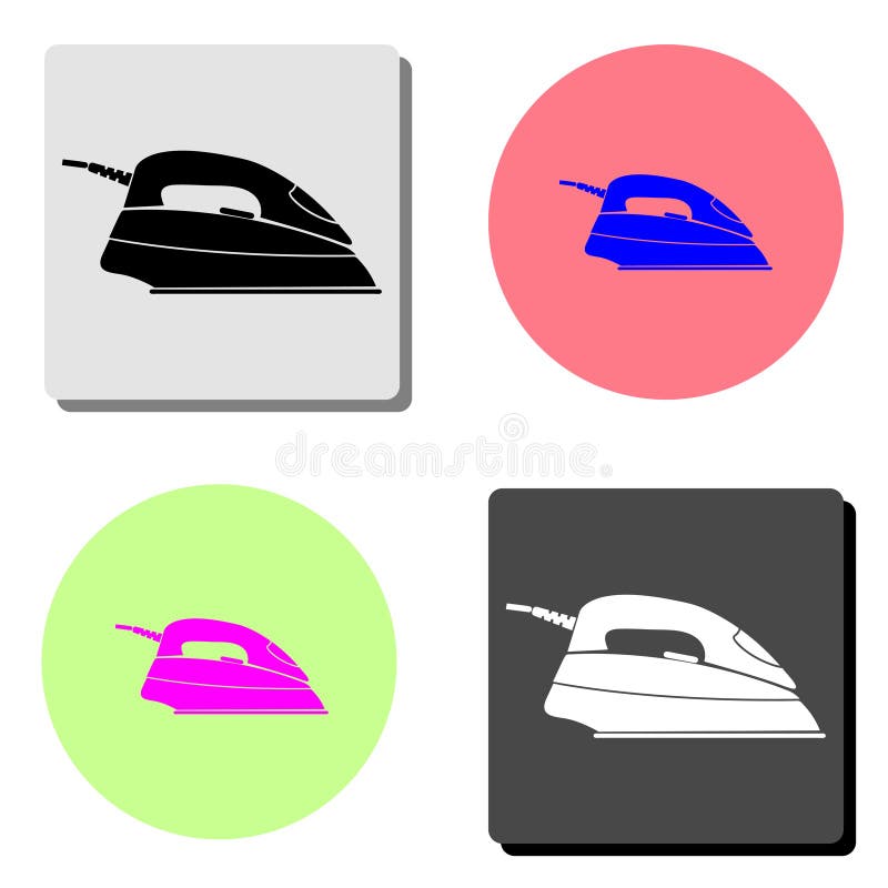Iron. flat vector icon stock vector. Illustration of design - 149667660