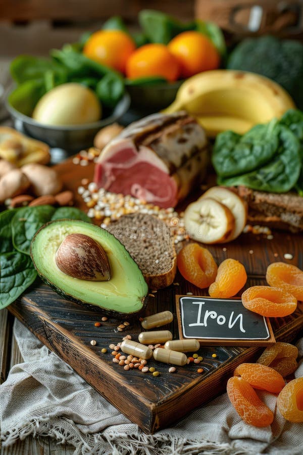 Iron in Food on the Table. Selective Focus Stock Image - Image of cast ...