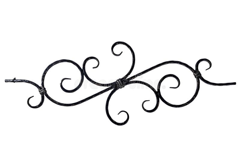 Iron Forged Products Patterns on a White Background Stock Illustration ...