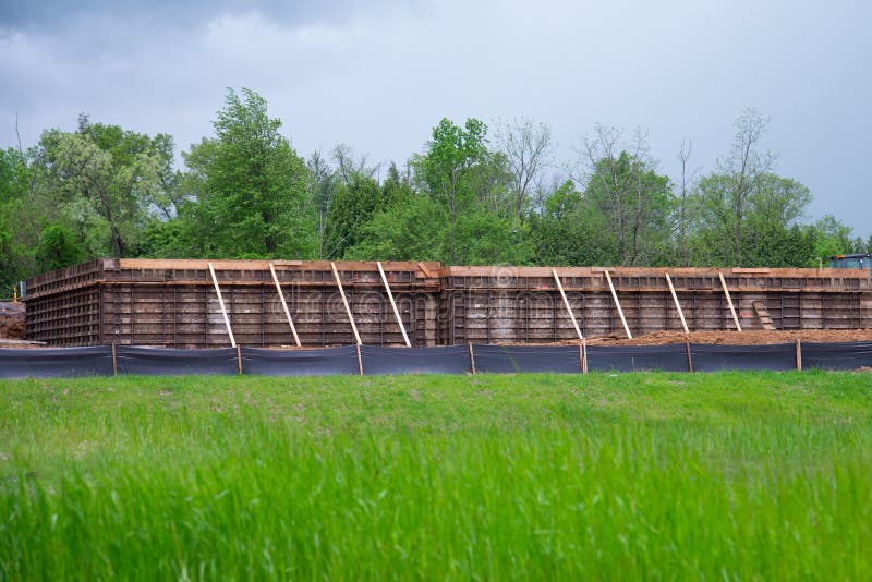 Iron Formwork Foundations House Site Steel Frame Ground Metal Steel ...