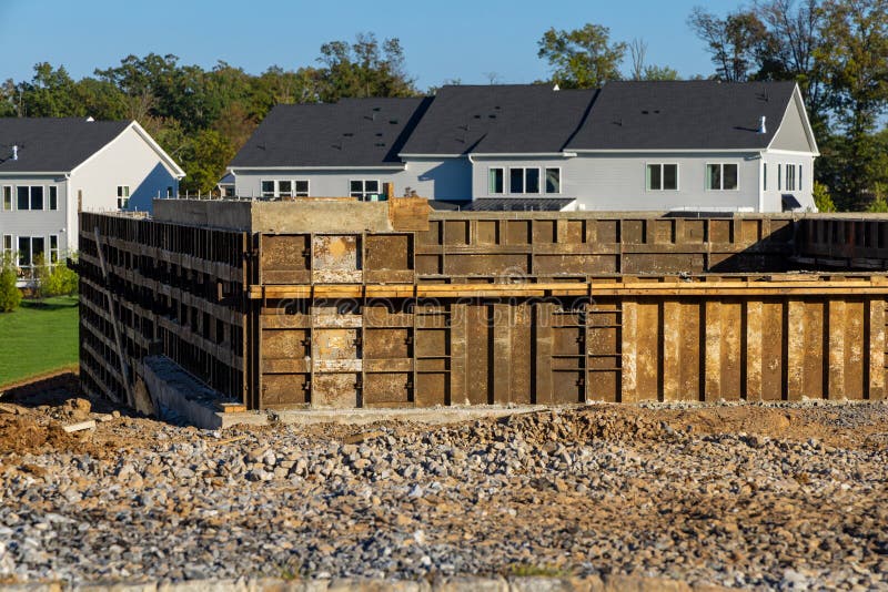 Iron Formwork Foundations House Site Steel Frame Ground Metal Steel ...