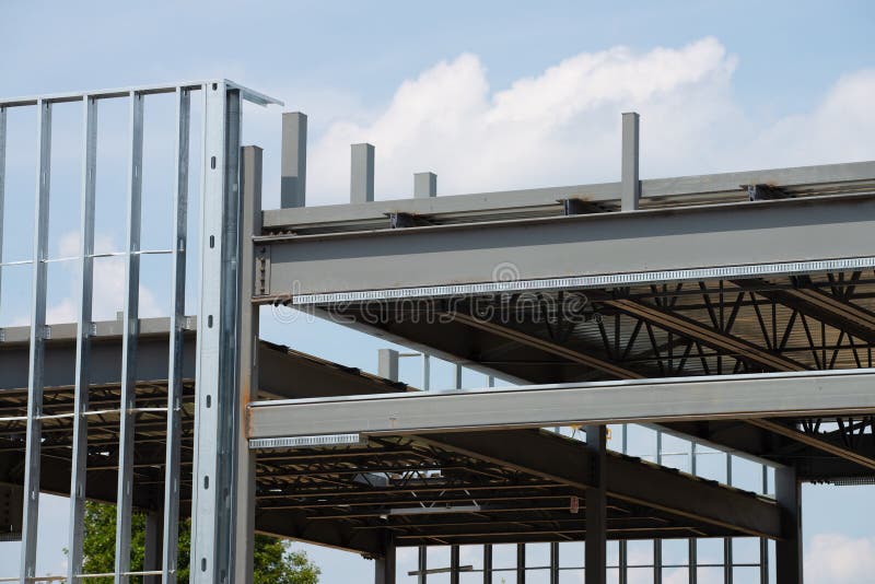 Iron frame building stock image. Image of iron, industry - 328343627