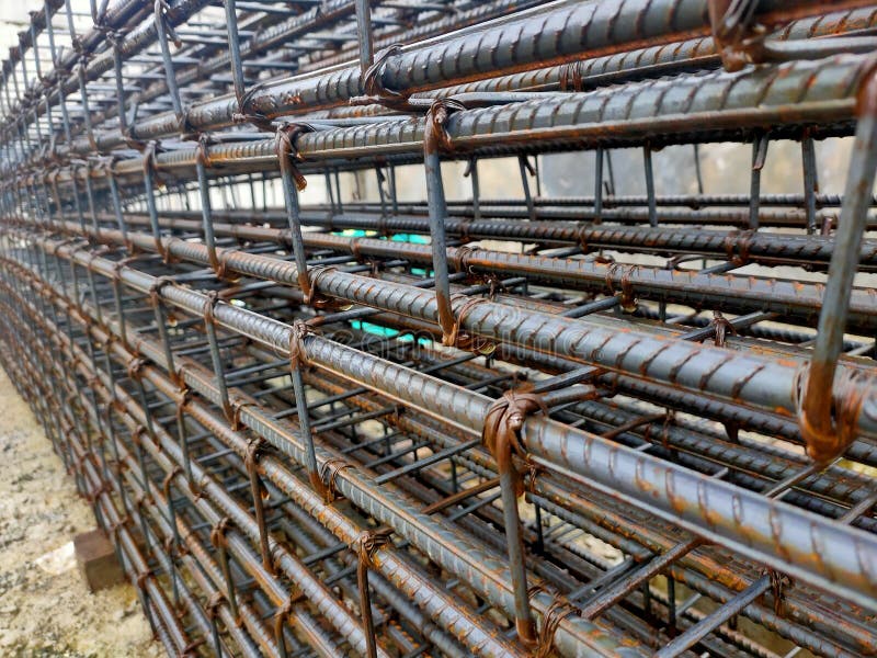 Iron Frame Castings for House Foundation Stock Image - Image of ...