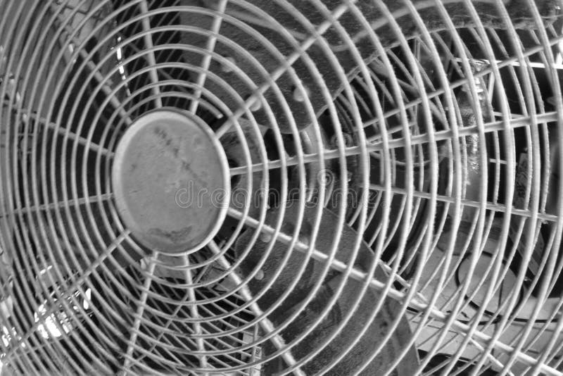 The Iron Frame Fan Looks Dusty ... Stock Image - Image of dusty ...