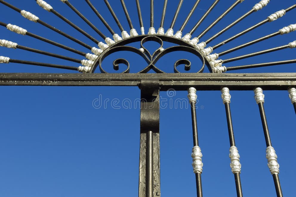 Iron gate stock image. Image of metalwork, ornamental - 3852801