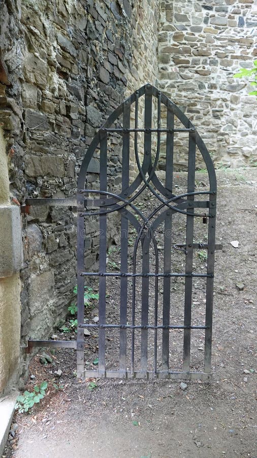 Iron Gate at Helfstyn Castle Stock Photo - Image of historical, europe ...