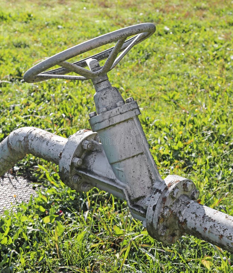 Iron Gate Valve To Close or Open the Natural Gas Flow from the W Stock ...